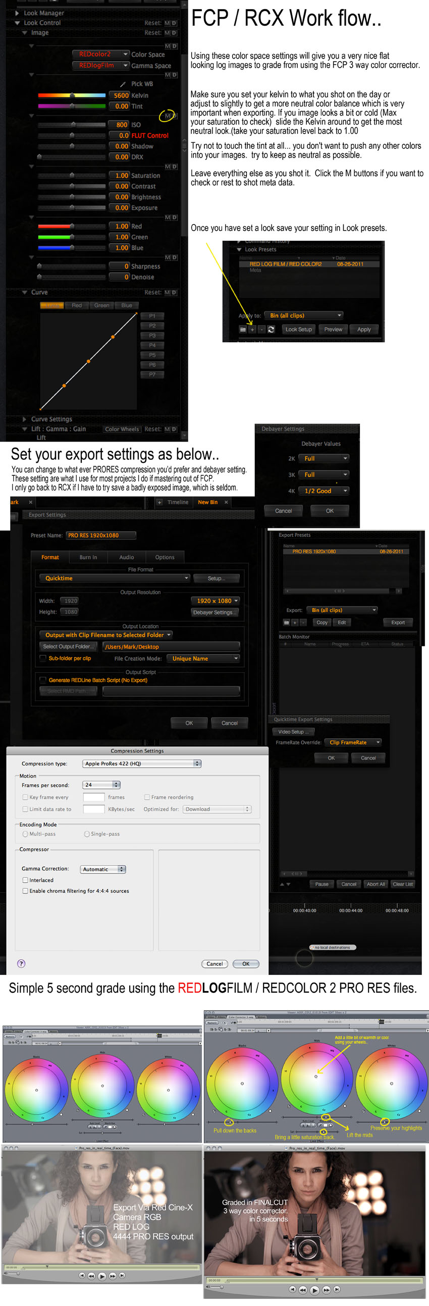 QUICK & EASY REDCINE X - FCP WORKFLOW | REDUSER.NET